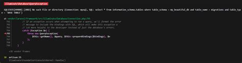 laravel sail sqlstate[hy000] [2002] php network getaddresses
