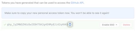 creating a personal access token for the command line