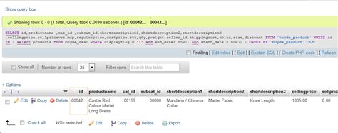 php only one row is shown when using in clause in sql stack overflow