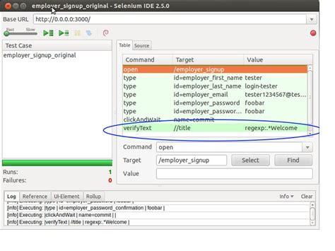 selenium ide export working strangely with test unit and ruby stack