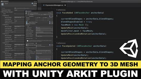unity3d arkit face tracking and generating a 3d to map to face geometry