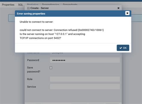 unable to connect to server pgadmin 4 itecnote