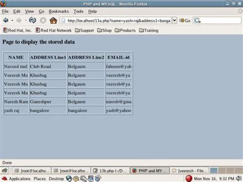 php code to display mysql data in an html table krazytech