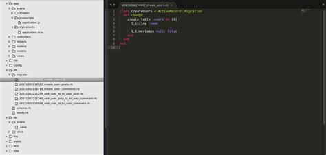 ruby on rails rake db migrate is not creating user table stack overflow