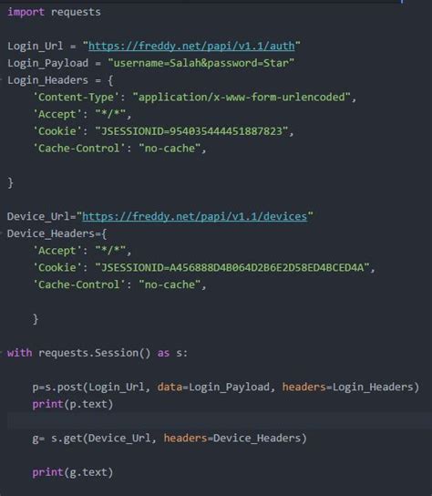 using python requests to maintain a session stack overflow