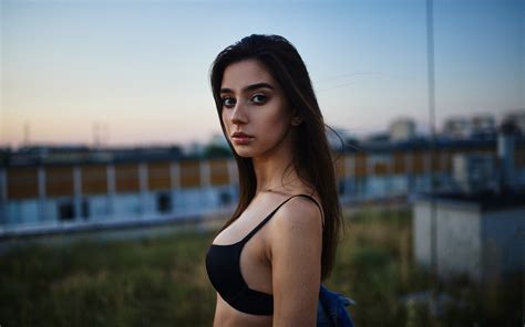 Bulinko Piotr Women Maja Strojek Brunette Long Hair Looking At