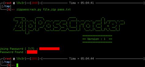 0xleaner mm zip password cracker python script hehe
