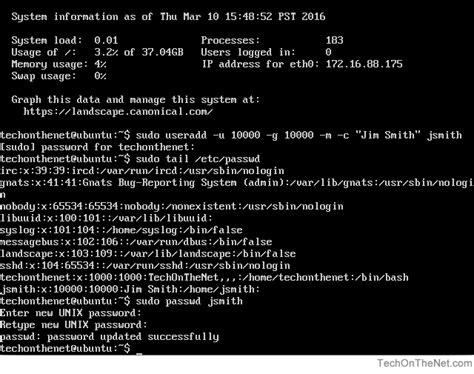 Linux How To Create A User In Ubuntu Linux Server 14 04 Lts
