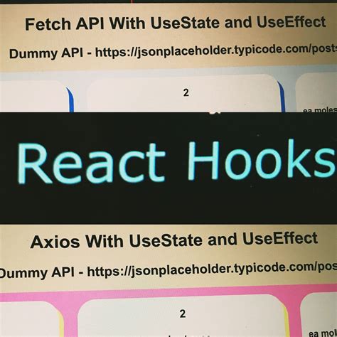 simple data fetching in react with the fetch api and axios with hooks