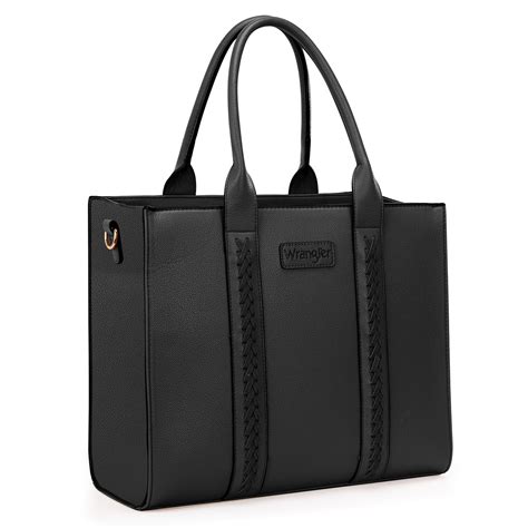 Wg70 8317 Wrangler Carry All Tote Crossbody Black Montana West U S A