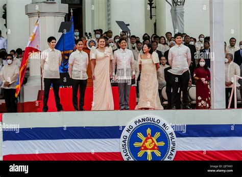 Manila 30th June 2022 Ferdinand Romualdez Marcos Attends His