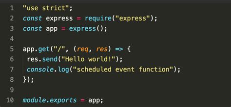 cron job on a node js express serverless app using aws