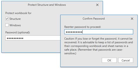 protect workbook dialog wpf controls devexpress documentation