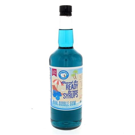 Blue Bubble Gum Gourmet Handcrafted Hawaiian Snow Cones Flavor Syrups