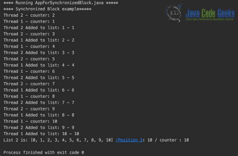 java synchronized keyword example examples java code geeks 2021