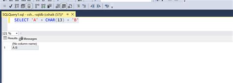 how to induce line breaks in sql query output microsoft qanda