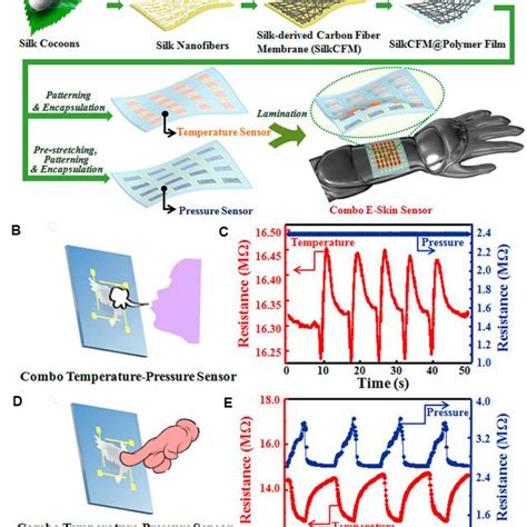 A Fabrication Process Of The Bimodal Sensor Array B Illustration