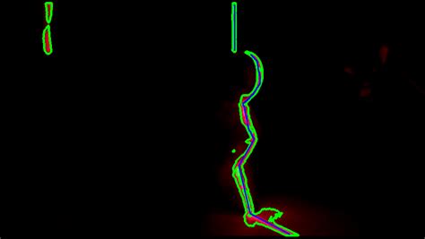 python opencv how to draw a line inside contour