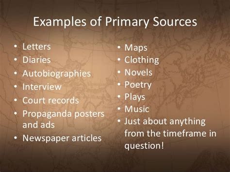 Primary Vs Secondary Sources
