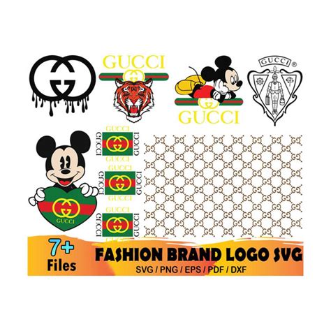 7 Gucci Bundle Svg Brand Logo Svg Gucci Svg Gucci Logo Sv Inspire