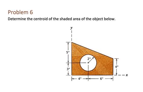 Solved Problem 6 Determine The Centroid Of The Shaded Area Of The