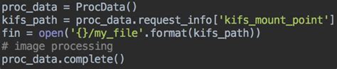 handling image data with kinetica file system kifs
