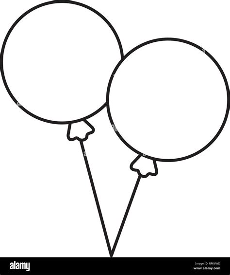 Balloons Helium Floating Icon Stock Vector Image And Art Alamy