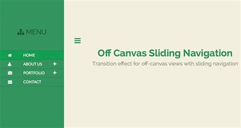 how to create off canvas sliding navigation menu designmodo