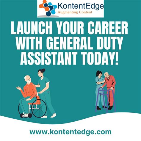 Launch Your Career With General Duty Assistant Today Kontent Edge