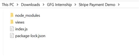 how to integrate stripe payment gateway in node js geeksforgeeks