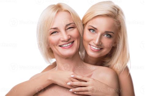 Beautiful Middle Aged Mother And Her Adult Daughter 16112743 Stock