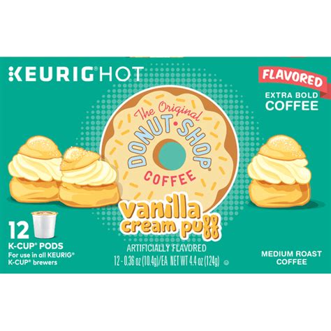The Original Donut Shop Vanilla Cream Puff K Cup Packs Coffee 0 36 Oz