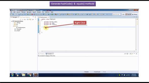 java ee java tutorial generate hashcode and equals