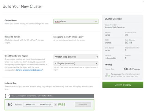 building a nodejs app with mongodb atlas and aws elastic container