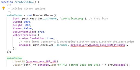 typescript how to remove ts2345 errors in electron main ts file