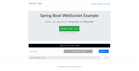 spring boot websocket · github topics · github