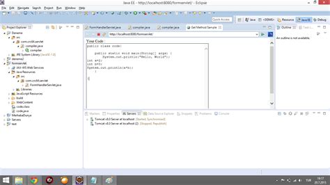 tomcat how to compile and run java code that contains scanner class