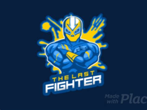 Placeit Animated Logo Maker Featuring A Masked Wrestling Fighter