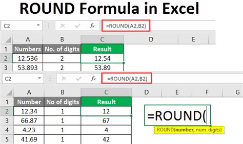 round formula in excel how to use round formula in excel