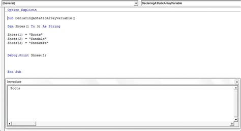 vba array variables automate excel