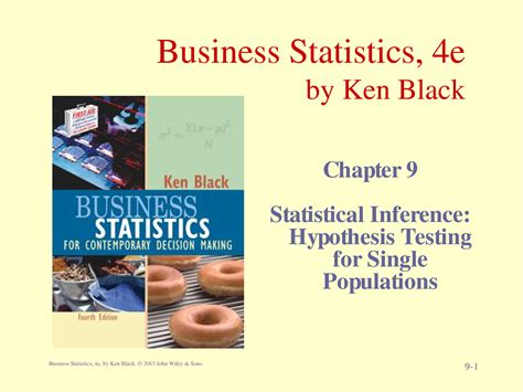 Solution Statistics Hypothesis Testing For Single Population Ch09