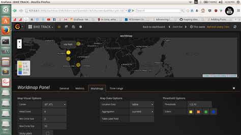 influxdb adding functionality to grafana worldmap panel