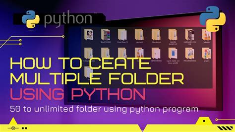 how to create multiple folders using python python program to make