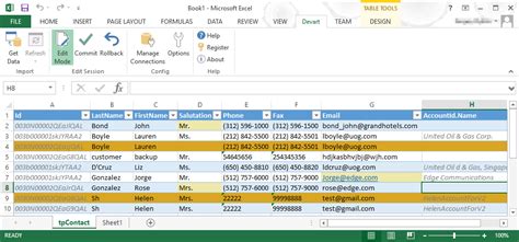 how to connect and load data from salesforce to excel