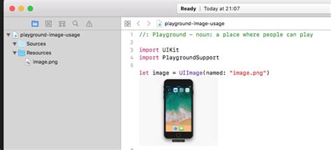 how to load an image into an xcode 9 playground stack overflow