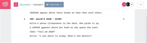 how to write text messages in a screenplay formatting explained