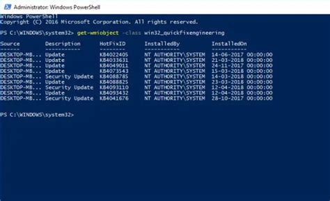 How To Check Windows Update History Using Powershell Or Cmd