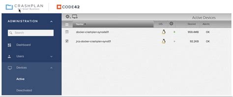 setup crashplan for small business using docker on a synology nas