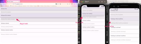 textinput in a specific configuration shows visual artifact on ios and