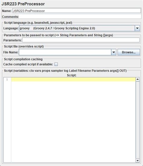 perflink jmeter preprocessor jsr223 preprocessor
